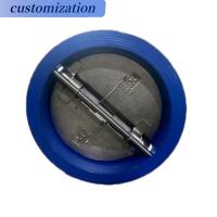 China Hydraulic Cast Iron Wafer Check Valve Stainless Steel 304 316 Dual Plate Check Valve for sale