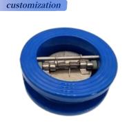 China Stainless Steel/Cast Iron/Cast Steel Dual Plate Wafer Type Check Valve for Gas Media for sale