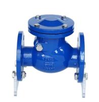 China Double Flange Cast Iron ggg50 DI Swing Check Valve for Y Type Structure ANSI Standard for sale