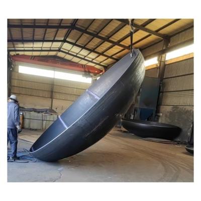 China Welding Connection Cold Stamping Head Pressure Vessel Cap Cover Dish Ends for Boilers for sale