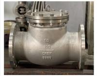 China 4 inch CF8 WCB Carbon Steel Flange Swing Check Valve Complete Certificate and Manual for sale