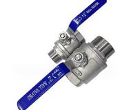 China Hydraulic 1 Inch PTFE Seal Full Bore Forged Stainless Steel Water Ball Valve for sale