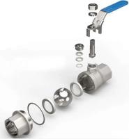 China Depends on Specifications 2PC Stainless Steel Ball Valve for Mainine Clog for sale