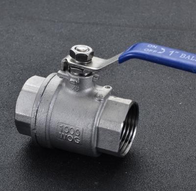China 2PC Stainless Steel Ball Valve 316 304 Material for Normal Temperature Media for sale