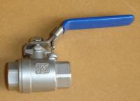 China General Steel Handle with Locking Internal Thread BSP NPT 2PC Ball Valve SS304 316 for sale