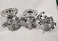 China OEM Port Size Stainless Steel Flange Ball Valve with ISO5211 High Pad CF8 CF8m F304/F316 for sale
