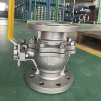 China Flange End Worm Gear Industrial Trunnion Ball Valve Stainless Steel/ WCB Construction for sale