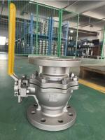 China Dn15-200 WCB SS201 SS304 SS316 Flange Pneumatic Water Ball Valve with Stop Structure for sale