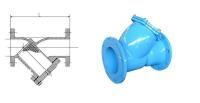 China Port Size with Customer's Requirements Ductile Iron Y Strainer Double Flange Water for sale