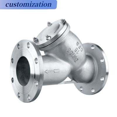 China SUS304 316 Ductile Iron Y Type Strainer for Medium Temperature Water Treatment System for sale