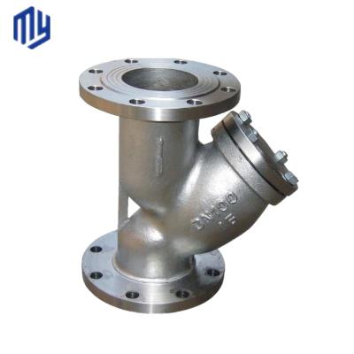China OEM Supported Stainless Steel Mesh Pn16 Din Cast Iron Y Type Strainer for Gas Media for sale
