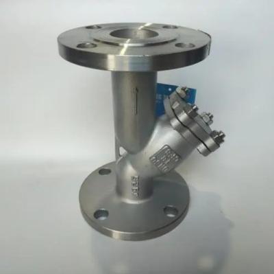 China Complete Certificate Stainless Steel SS304 SS316 PN16 Flanged Y Strainer for Drain Valves for sale