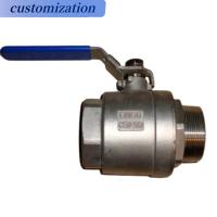China Carbon Stainless Steel 2PC Floating/Trunnion Ball Valve Pn16 for Gas Water Oil Industrial for sale
