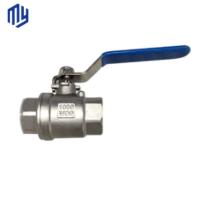 China High Mounting Pad 2PCS Ball Valve Stainless Steel High Pressure for Gas for sale