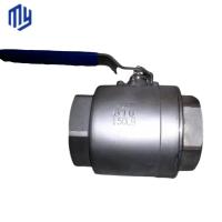 China High Mounting Pad 2PCS Ball Valve Stainless Steel High Pressure for Gas for sale
