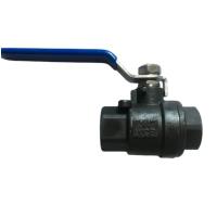 China Support After-sales Service Plastic Two Piece Ball Valve Threaded with Steel Handle for sale