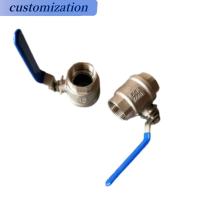 China Customized Stainless Steel Ball Valve 2PC Ss Threaded Industrial Valves for Gas Oil Water for sale