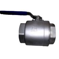 China Handle Stainless Steel 2PC Ball Valve with Customized Threaded Connections for sale