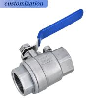 China Stainless Steel 2PC Ball Valve for Normal Temperature Media in Industrial Applications for sale