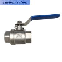 China Stainless Steel 2PC Ball Valve for Normal Temperature Media in Industrial Applications for sale