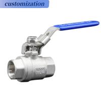 China Stainless Steel 2PC Ball Valve for Normal Temperature Media in Industrial Applications for sale