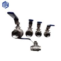 China Customized 2PCS Stainless Steel Threaded Ball Valve Q41F for Normal Temperature Media for sale