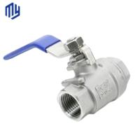 China Steel Handle PVC 2 Piece Ball Valve for Gas Oil Water and Normal Temperature Media for sale