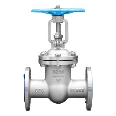 China Water Media DN50-16P Stainless Steel Open Stem Gate Valve with Chinese Standard Flange for sale