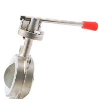 China 304 Stainless Steel Sanitary D71X Manual Clamp Butterfly Valve for Customized Service for sale