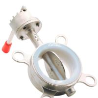 China 304 Stainless Steel Sanitary D71X Manual Clamp Butterfly Valve for Customized Service for sale