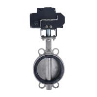 China High Temperature Stainless Steel Hard Sealed Clamp Butterfly Valve with Turbine Drive for sale