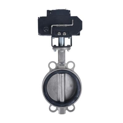 China High Temperature Stainless Steel Hard Sealed Clamp Butterfly Valve with Turbine Drive for sale