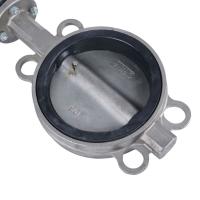 China High Temperature Stainless Steel Hard Sealed Clamp Butterfly Valve with Turbine Drive for sale