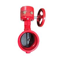 China Manual Stainless Steel Worm Gear Lug Butterfly Sanitary Valve with Diaphragm Structure for sale