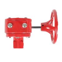 China Manual Stainless Steel Worm Gear Lug Butterfly Sanitary Valve with Diaphragm Structure for sale