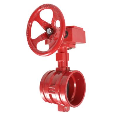 China DN50-DN200 XD381X-16Q Hand Wheel Groove Butterfly Valves with Diaphragm Structure for sale