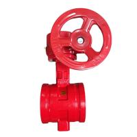 China DN50-DN200 XD381X-16Q Hand Wheel Groove Butterfly Valves with Diaphragm Structure for sale