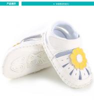 China 2021 Newborn Infant Casual Walking Shoes Toddler Flower PU Leather Girls Summer Sandal for sale