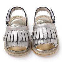 China 2021 Newborn Infant Casual Walking Shoes Toddler Leather Tassel Cartoon Girls and Boys Summer Sandal for sale