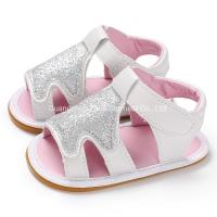 China 2021 Newborn Infant Casual Walking Shoes Toddler Leather Lace Flower Girls Summer Sandal for sale