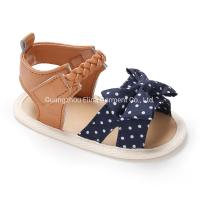 China 2021 Newborn Infant Casual Walking Shoes Toddler Leather Lace Flower Girls Summer Sandal for sale