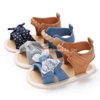 China 2021 Newborn Infant Casual Walking Shoes Toddler Leather Lace Flower Girls Summer Sandal for sale