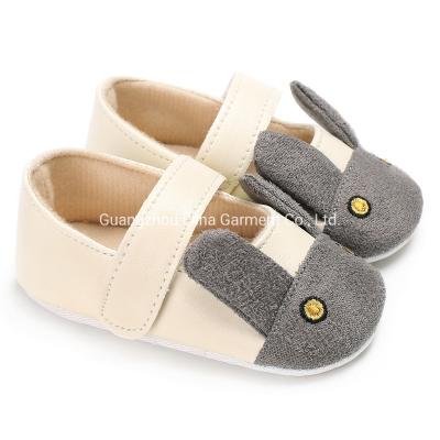 China 2021 Newborn Infant Casual Walking Shoes Toddler Leather Girls Soft Cartoon Shoes for sale