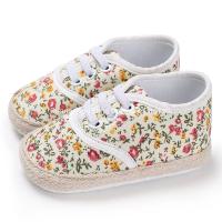 China Newborn Infant Casual Walking Shoes Cartoon Canvas Toddler Soft Sports Shoes for sale