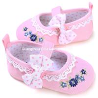 China 2021 Newborn Infant Casual Walking Shoes Toddler Soft Lace Flower Shoes for sale