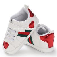 China 2021 Baby Girls Newborn Infant Casual Walking Shoes White Toddler Soft Sports Shoes for sale