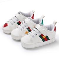 China 2021 Baby Girls Newborn Infant Casual Walking Shoes White Toddler Soft Sports Shoes for sale