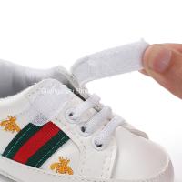 China 2021 Baby Girls Newborn Infant Casual Walking Shoes White Toddler Soft Sports Shoes for sale