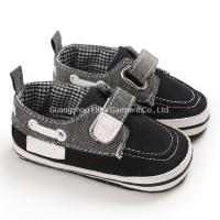 China Newborn Infant Casual Walking Shoes Canvas Toddler Soft Handsome Boys Shoes for sale