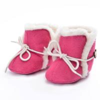 China 2021 Newborn Infant Casual Walking Shoes Toddler Leather Girls and Boys Warm Boot for sale
